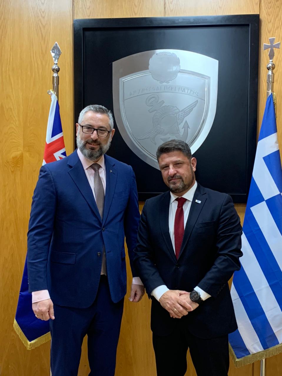 Συνάντηση ΥΦΕΘΑ Ν. Χαρδαλιά με τον Πρέσβη της Αυστραλίας