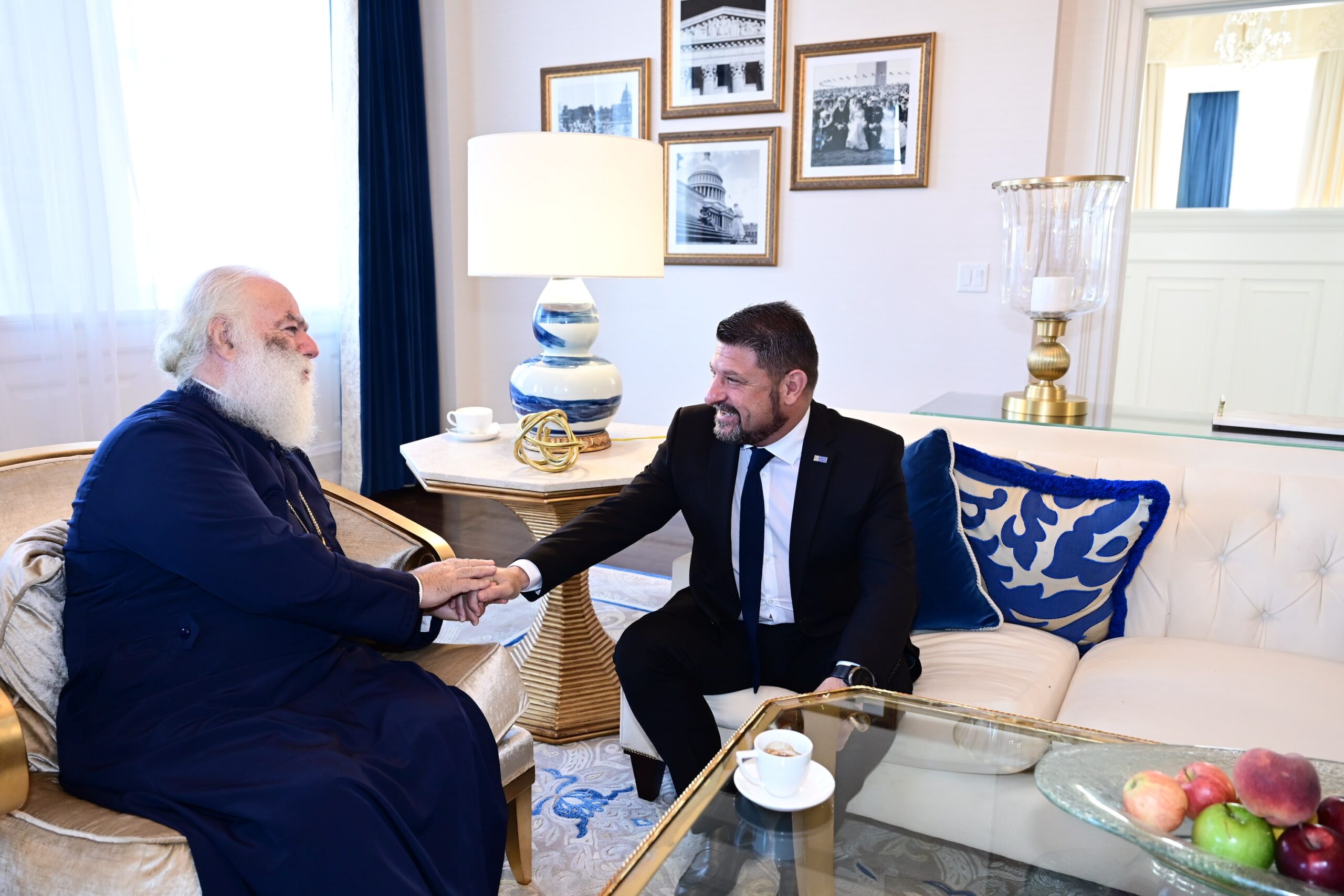 Συνάντηση Χαρδαλιά με τον με τον Πατριάρχη Αλεξανδρείας Θεόδωρο Β΄