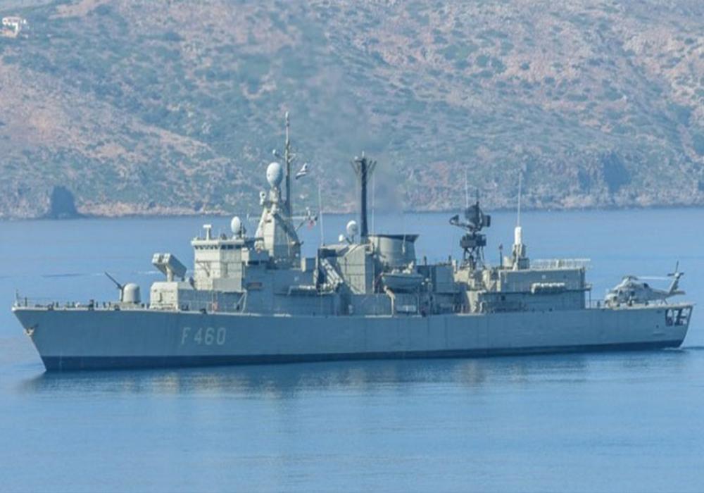 Επιχείρηση ΕΙΡΗΝΗ : Ανέλαβε η Φρεγάτα "ΑΙΓΑΙΟΝ" - Πολεμική Αεροπορία HAF